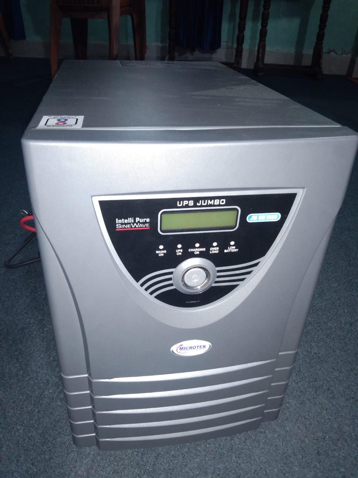 Microtek Jumbo 3500VA Pure Sine Wave 36V Digital Display IPS/UPS ...