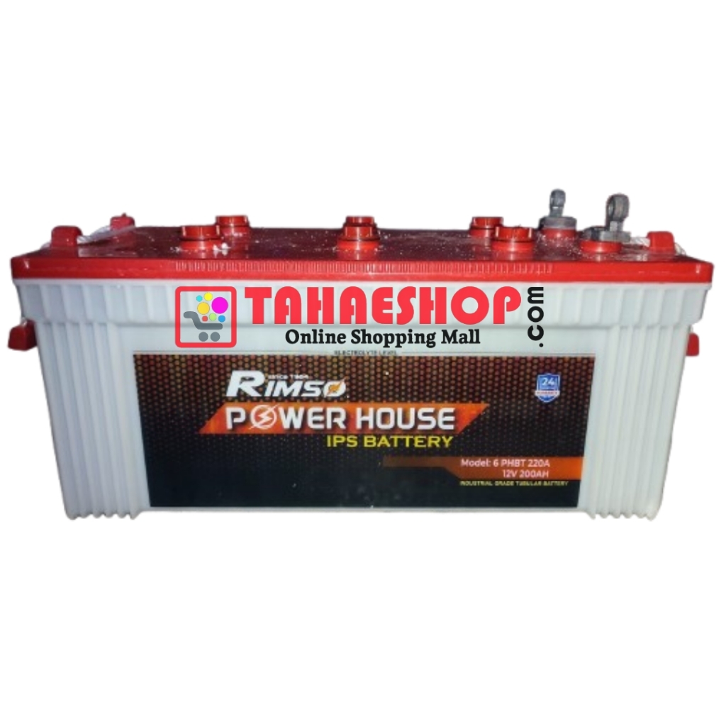Rimso 6PHBT 220 AH Industrial Tubular Battery - TAHAESHOP | Online ...